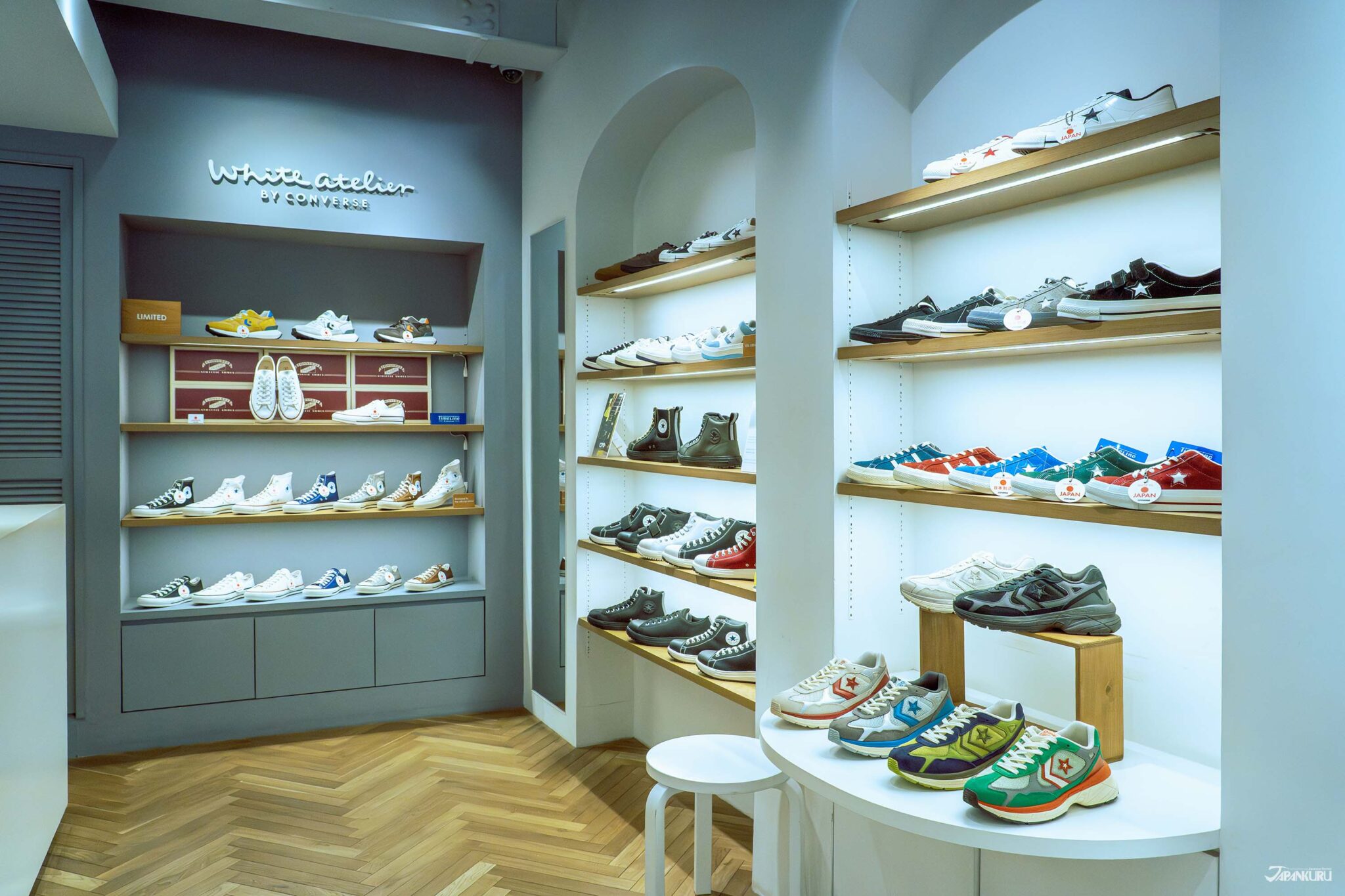 White atelier BY CONVERSE Harajuku: Create Custom Sneakers in Japan to ...